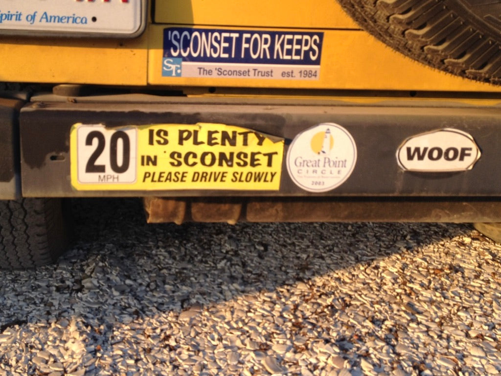 "20 Is Plenty" Vintage Bumper Sticker and Magnet – Sconset and Beyond